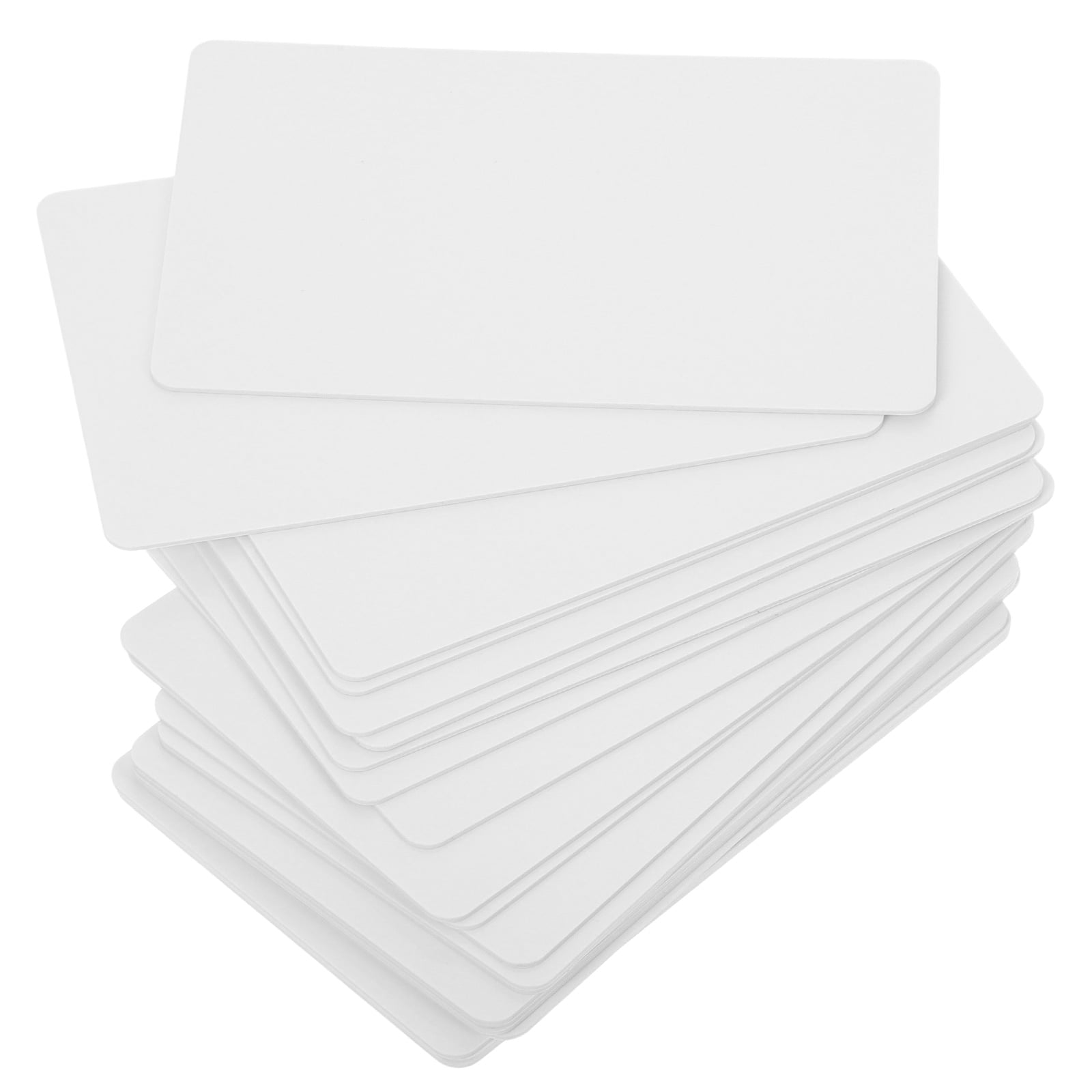Raindrops Sublimation Badge Blanks 20 Pcs White PVC Cards for Business ...