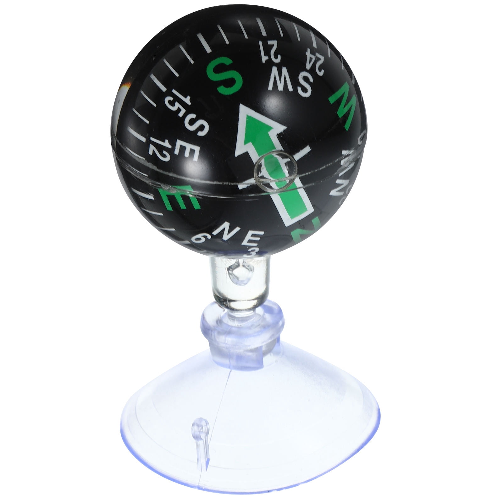 Raindrops Suction Cup Car Compass Navigation Ball For Dashboard Green ...