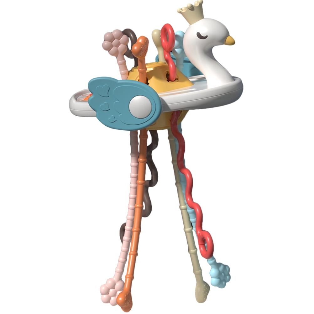 Raindrops Swan Shaped Pull String Toy for Kids Made of Plastic Assorted ...