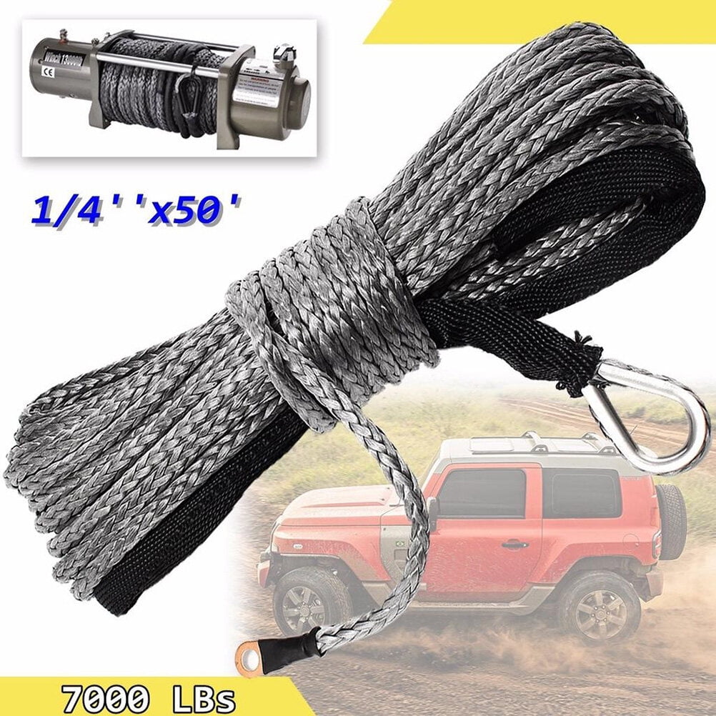 Raindrops Synthetic Winch Rope Blue Fastness Winch Cable for Winches ...