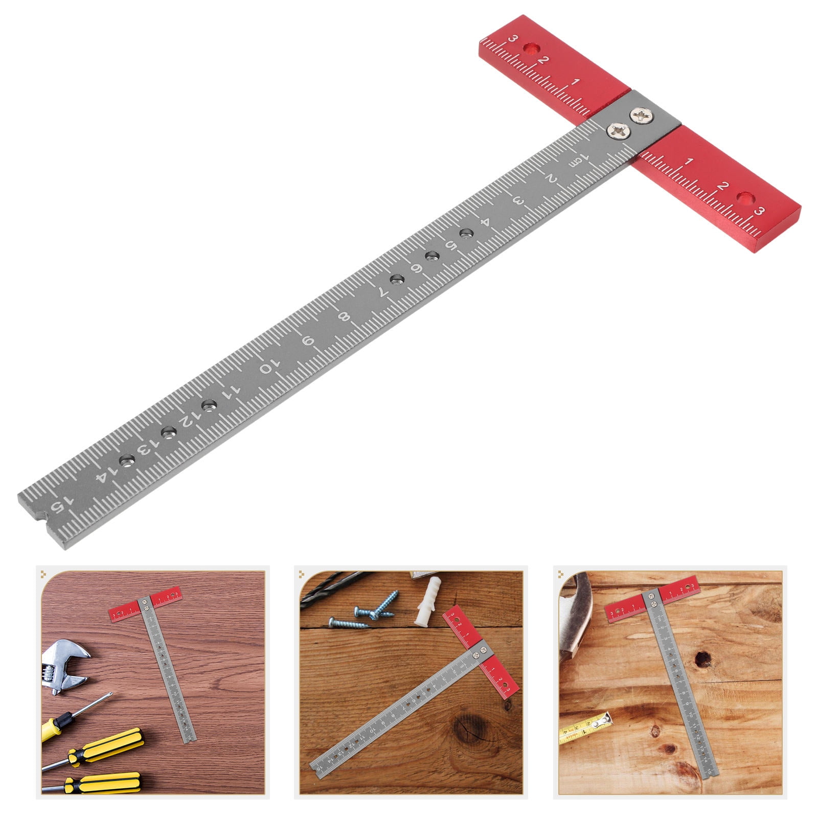 Raindrops T Ruler Measuring Ruler Aluminum Alloy Ruler Precision ...