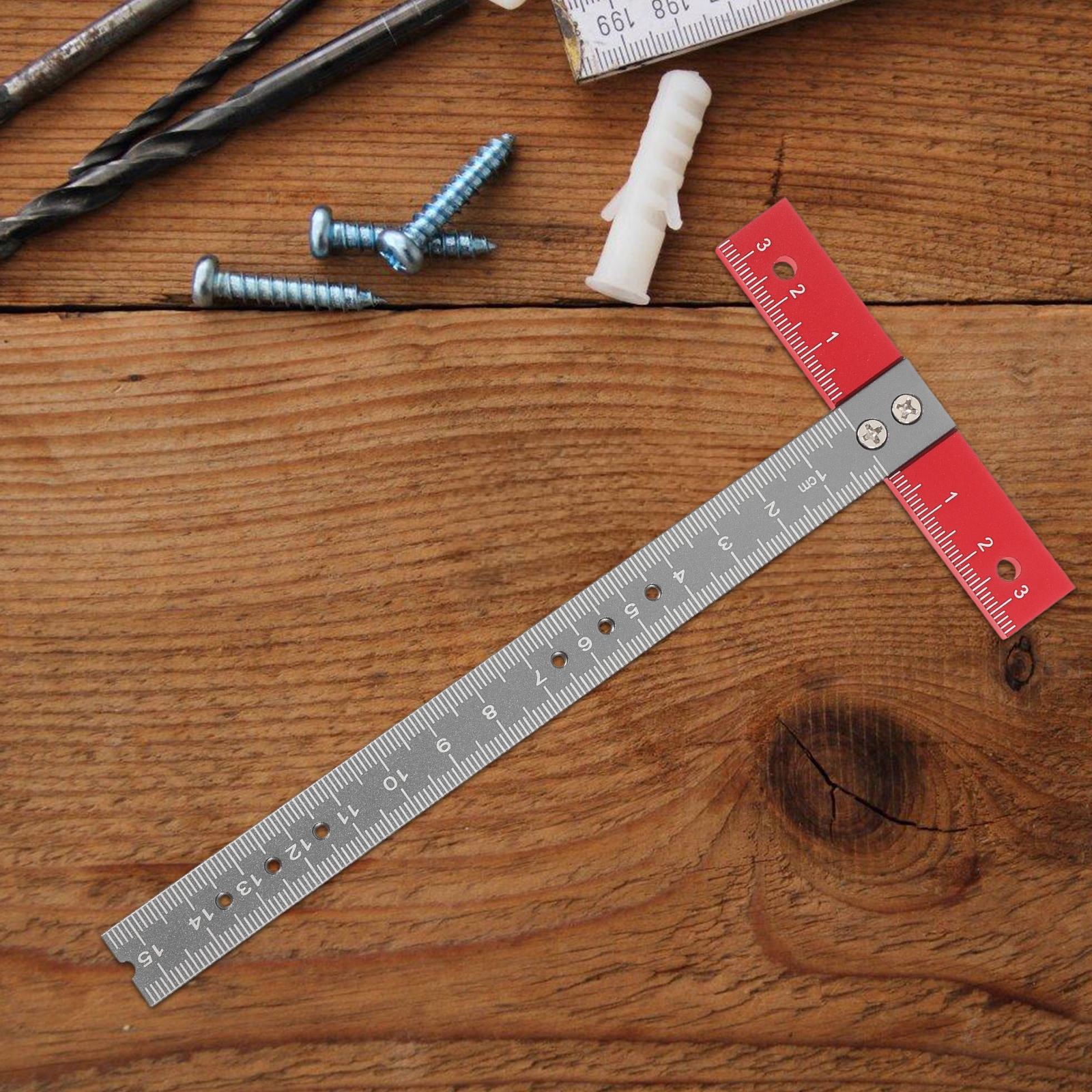 Raindrops T Square Ruler Measuring Ruler Aluminum Alloy Ruler Precision ...