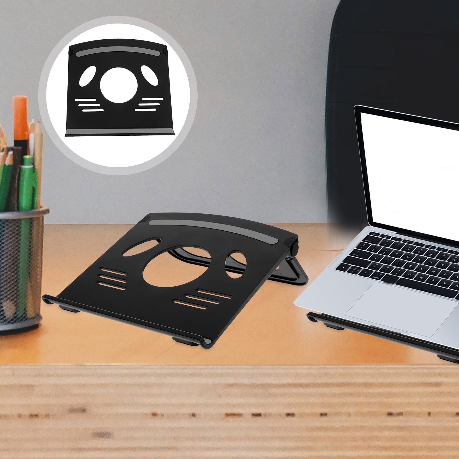 Raindrops Table Tablet Holder Ergonomic Laptop Stand Risers Travel Grey ...