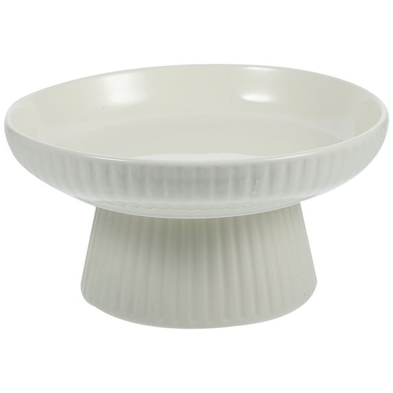 Raindrops Tall Cupcake Stand Striped Porcelain Fruit Serving Plate for ...