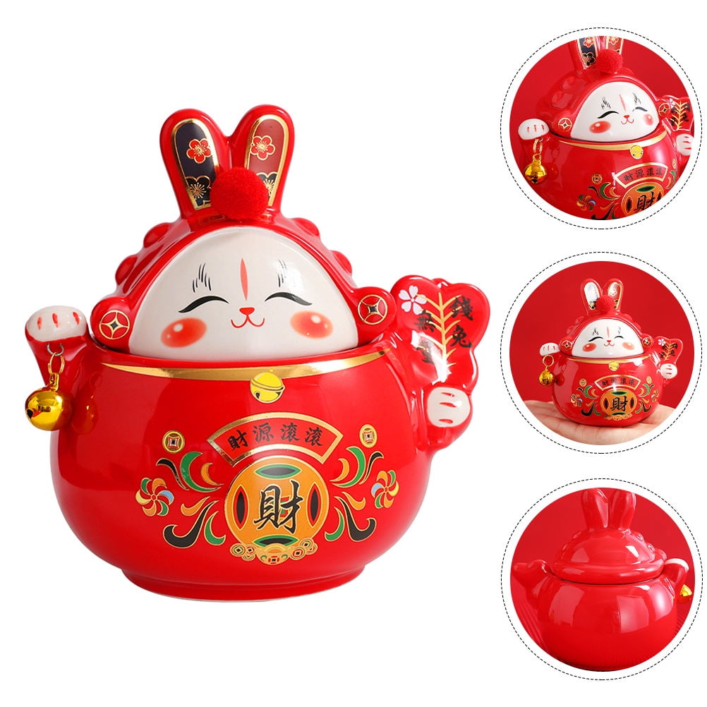 Raindrops Tea Canister Bunny Candy Jar Tea Vintage Tea Jar 11.5X11.5CM ...