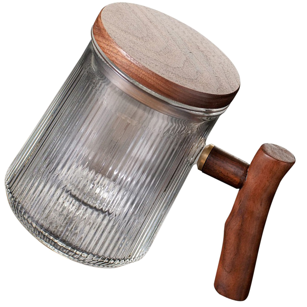 Raindrops Tea Mugs with Infuser and Lid Glass Cup Filter Clear Coffee ...