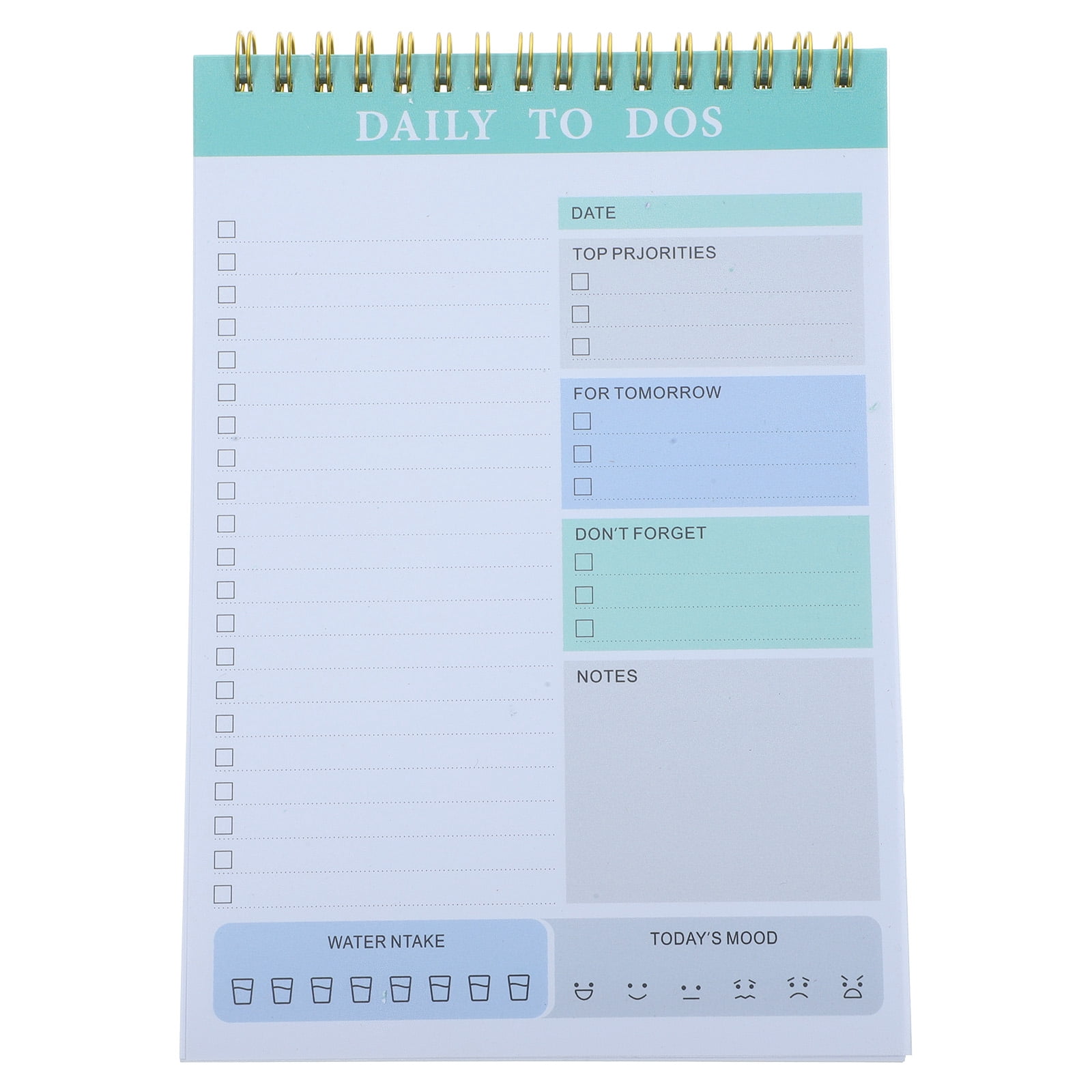 Raindrops Tear Off planner Notepad for Daily Schedule with Paper ...