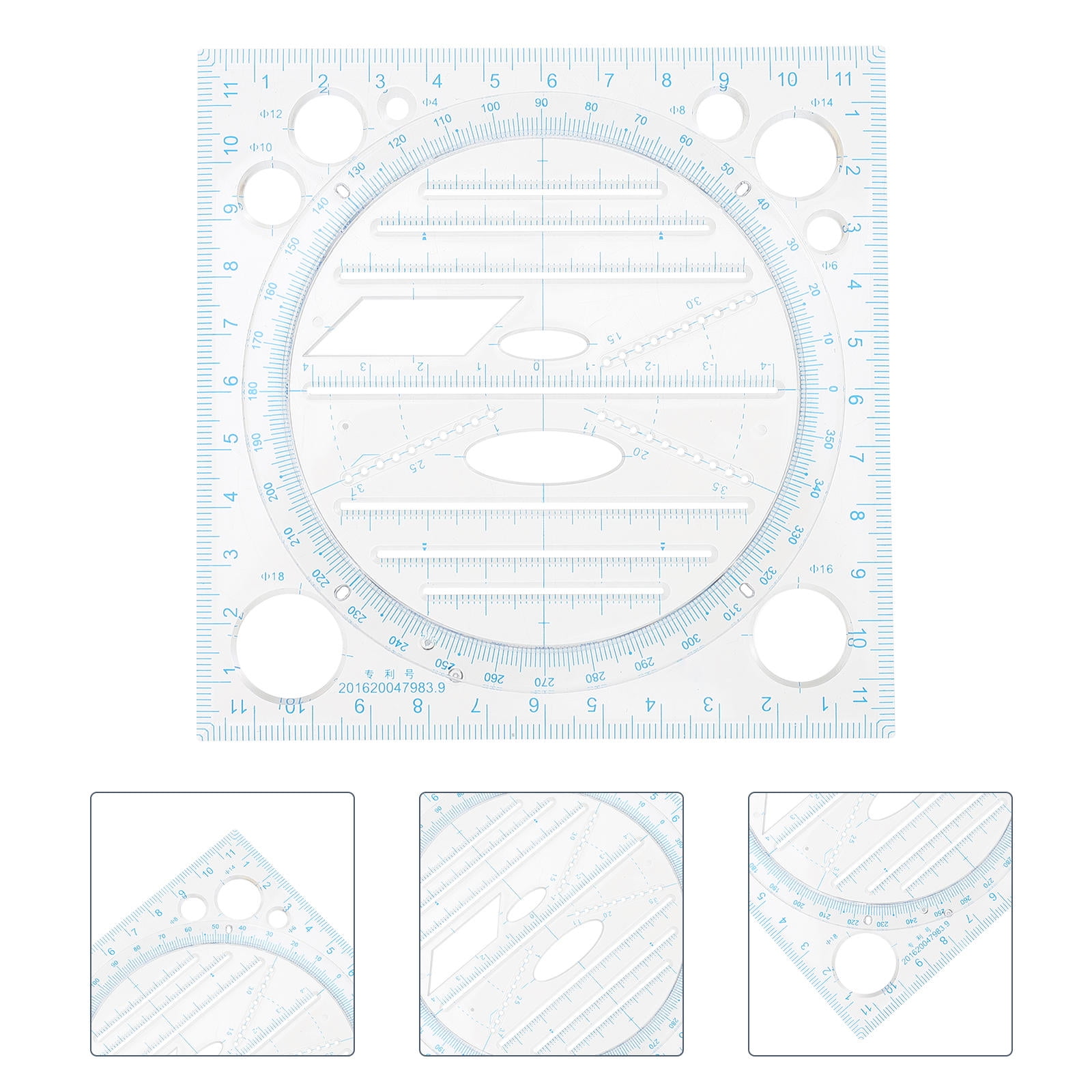 Raindrops Template Ruler Painting Multifunctional Drawing Measuring ...