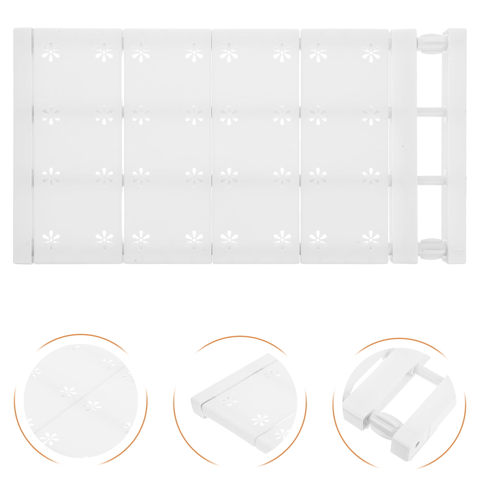 Raindrops Tension Rod Shelves PP Adjustable Size Cabinet Storage 1Pcs ...