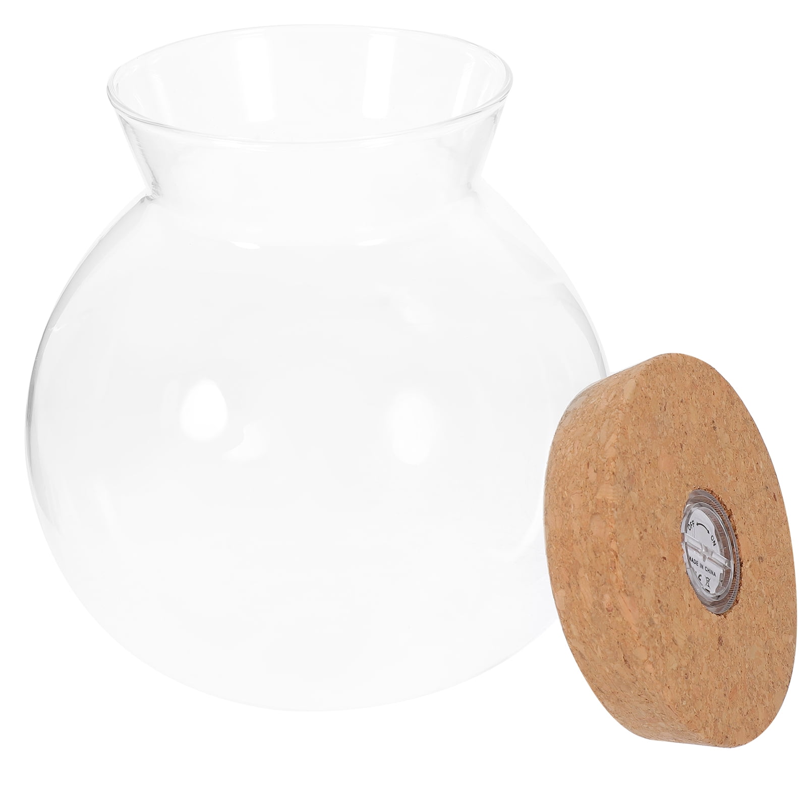 Raindrops Terrarium Jar Landscape Bottle LED Light Decoration Work ...