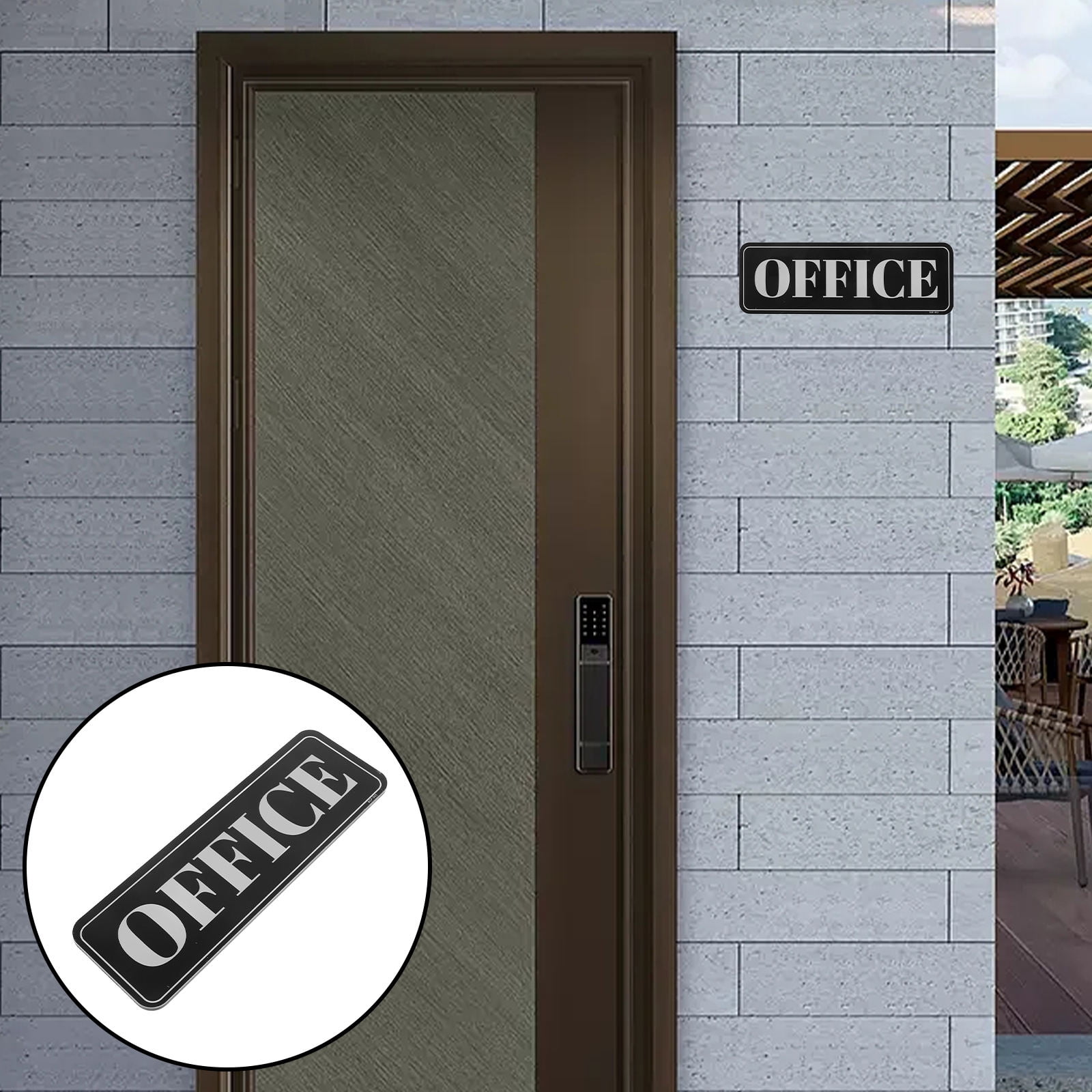 Raindrops Office Decor Signs Acrylic Black 1Pcs Self Adhesive Modern ...