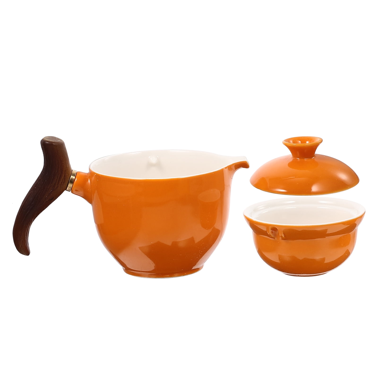 Raindrops Thickened Tea Kettle Wooden Handle Teapot Reusable Tea Kettle ...