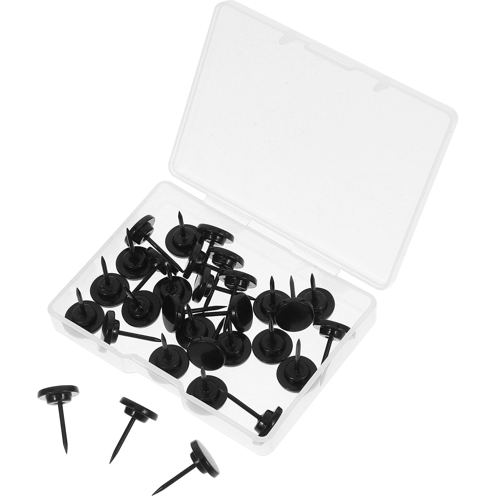 Raindrops Thumbtacks for Cork Board 30Pcs Round Black Metal for Daily ...