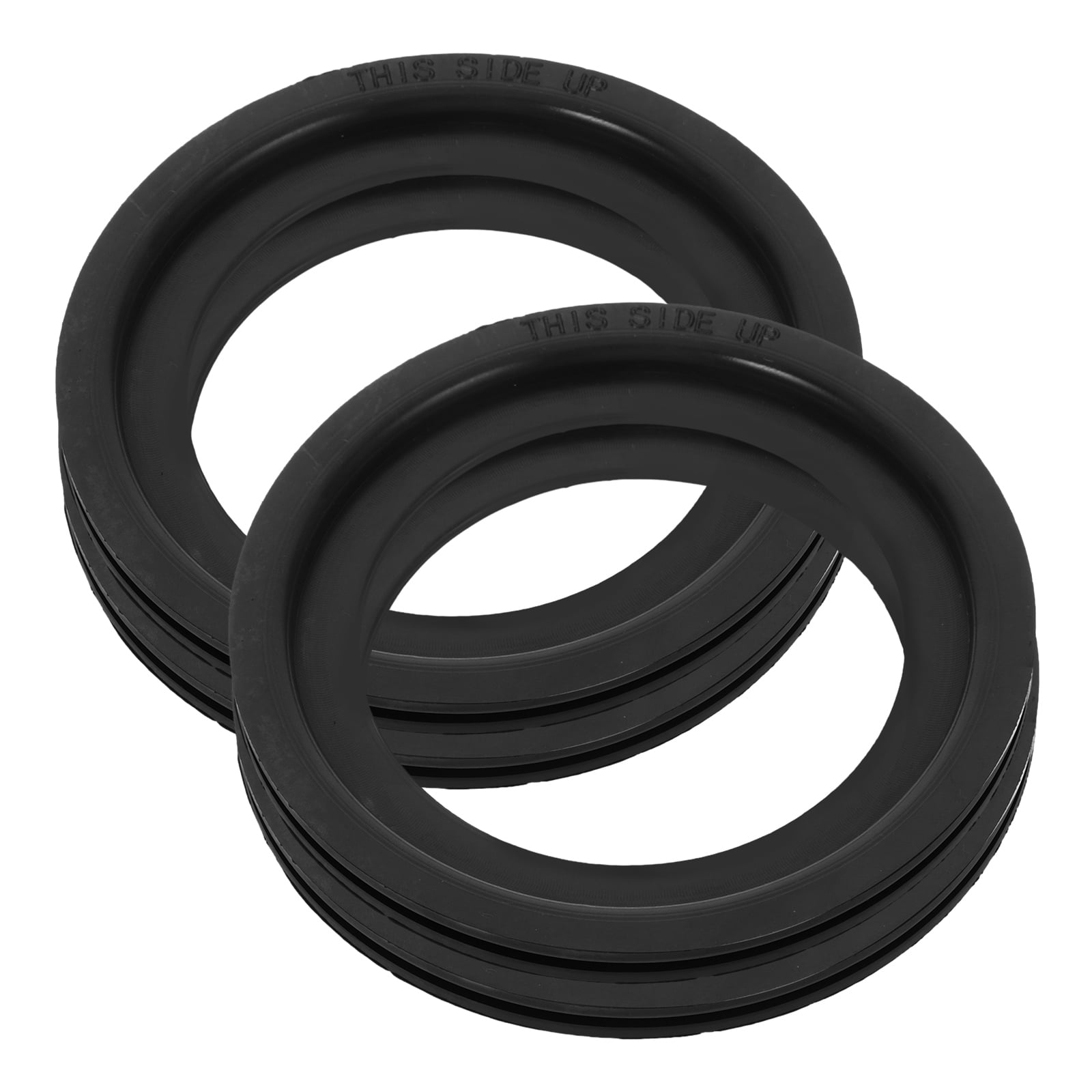 Raindrops Toilet Flush Seal Rings for Leaks Prevention 4 Pieces Black ...