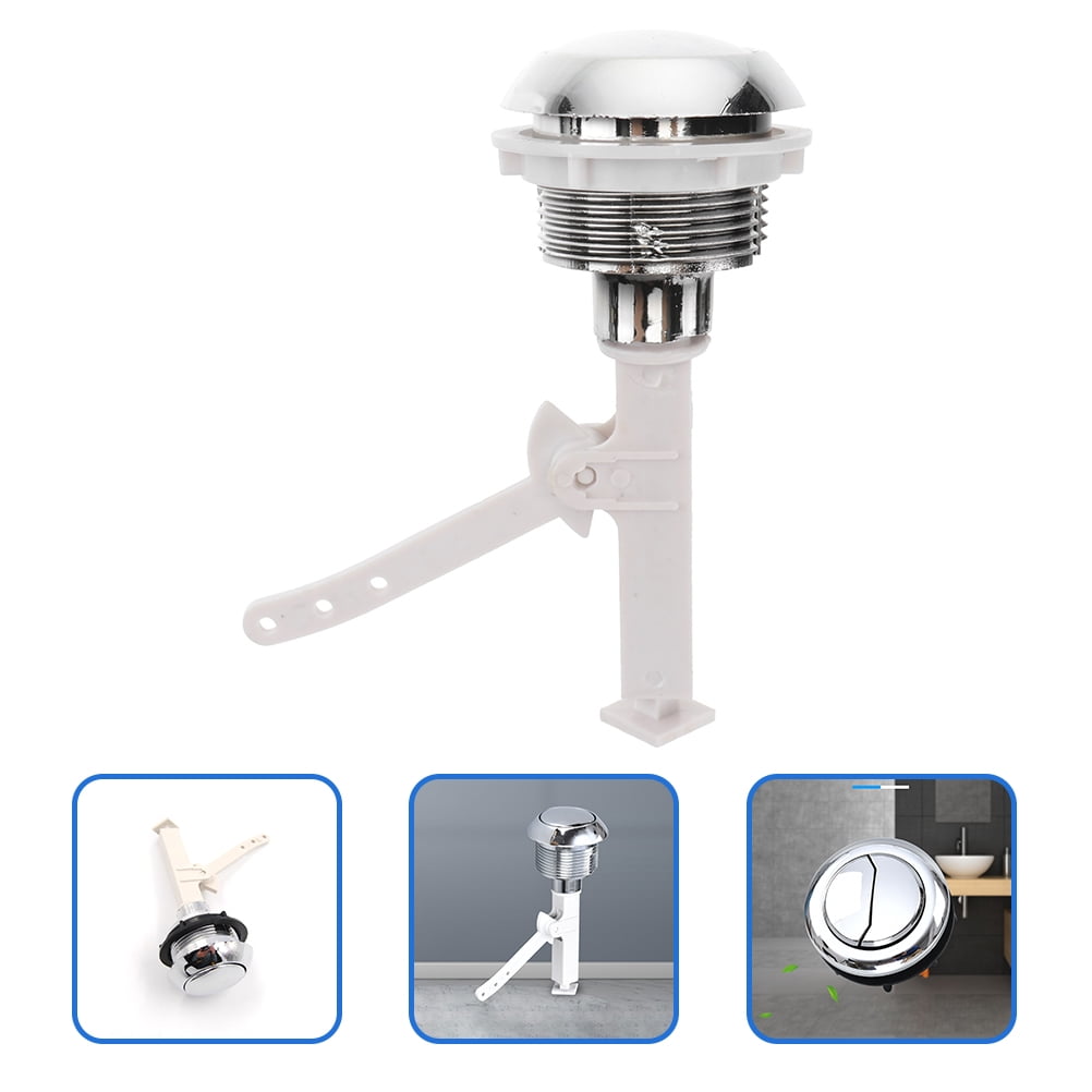 Raindrops Toilet Handle Replacement Kit Silver ABS Plastic Easy Press ...