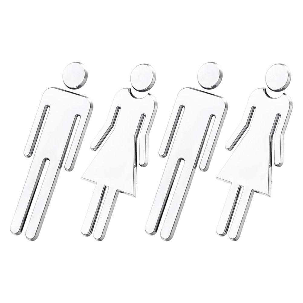 Raindrops Toilet Identification Sign with Durable Acrylic Material and ...