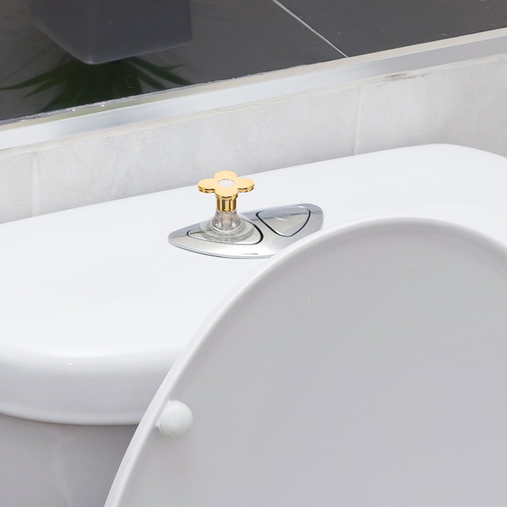 Raindrops Toilet Tank Button Flower Shaped Toilet Push Button Toilet ...