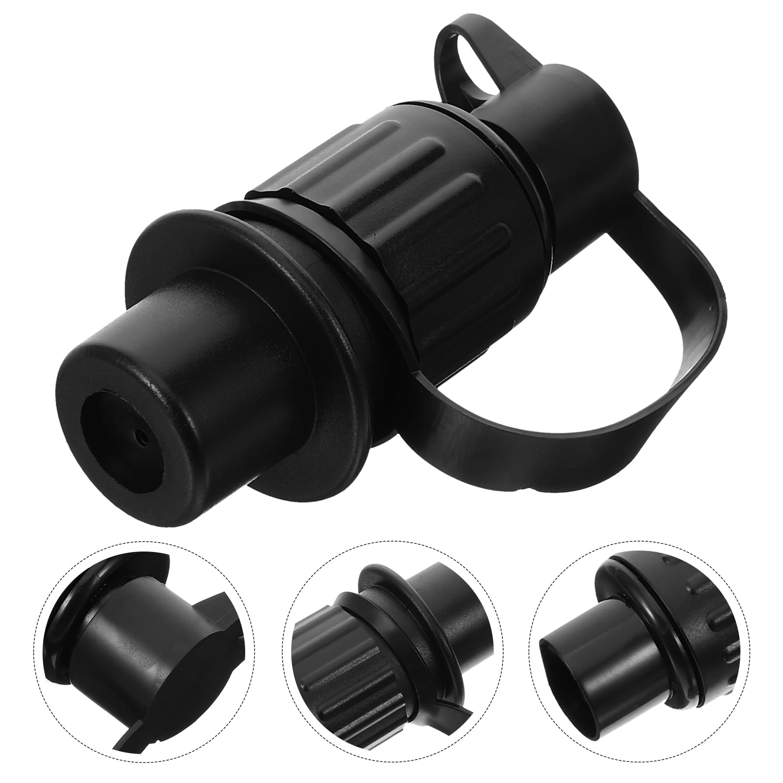 Raindrops Trailer Adapter Trailer Plug Adapter 3-way Round Blade ...