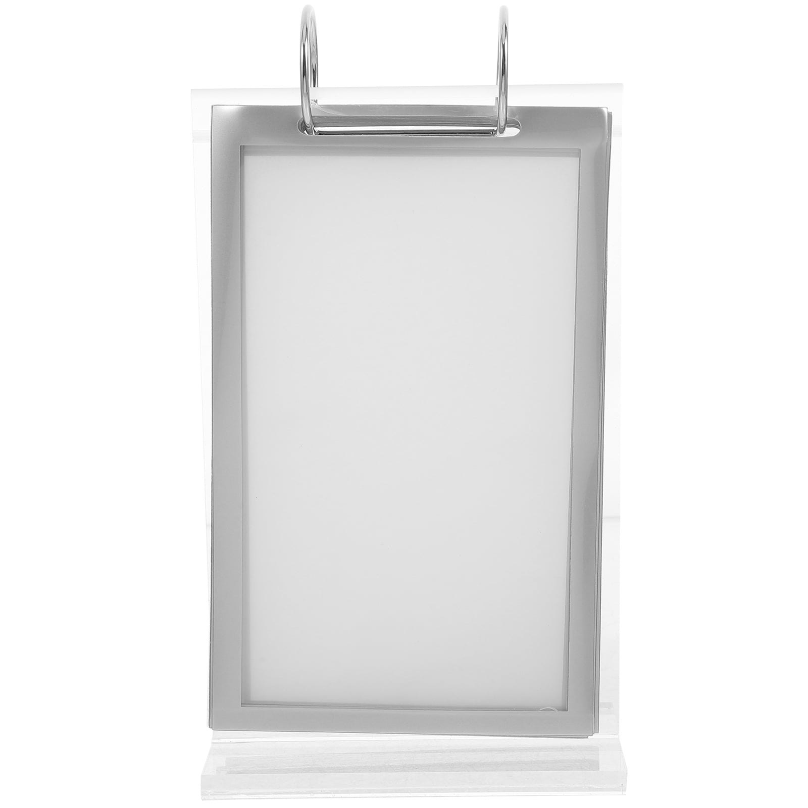 Raindrops Transparent Acrylic Menu Display Stand for Stylish and Organized Presentations 8.5 x ...