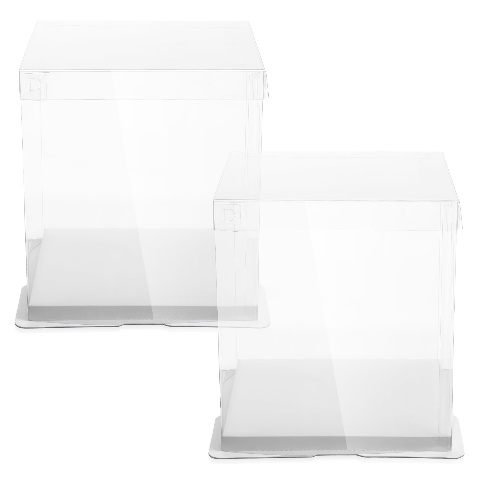 Raindrops Transparent Cake Box for Birthday Cake Storage with Strong ...