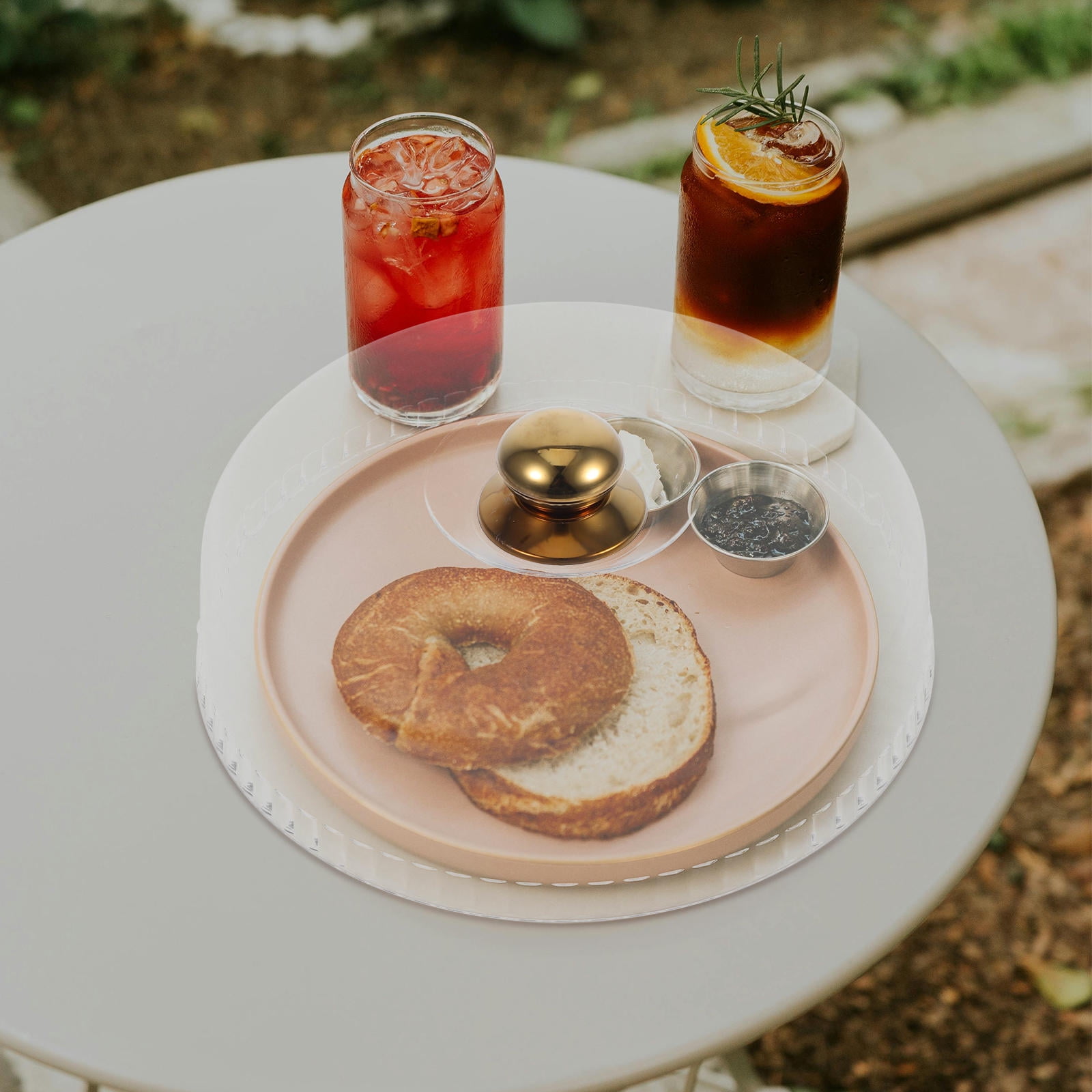 Raindrops Transparent Cake Dome Acrylic Dessert Cover Clear Cake Cloche ...