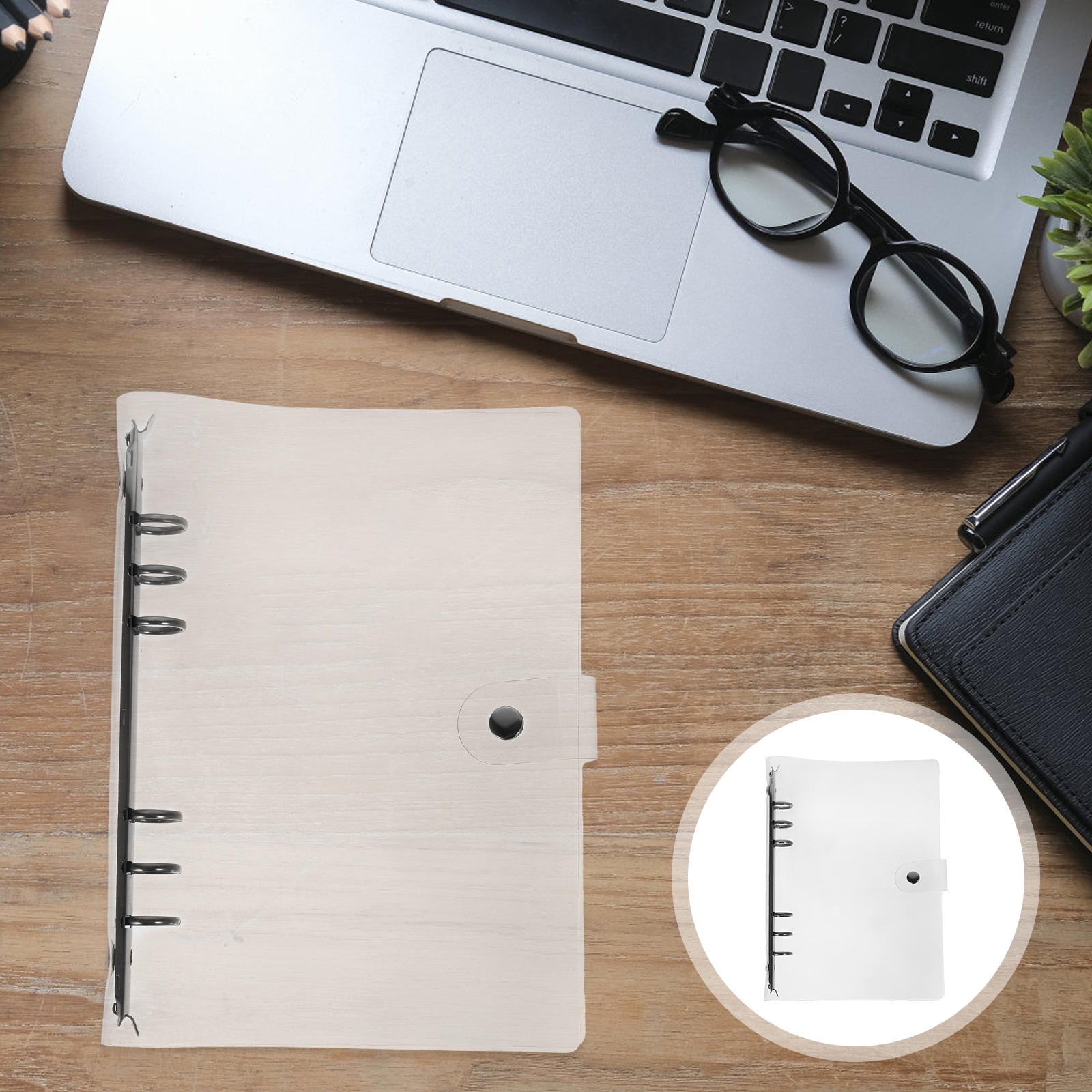 Raindrops Transparent Ledger Case Clear Binder Folder Binding Notebooks ...