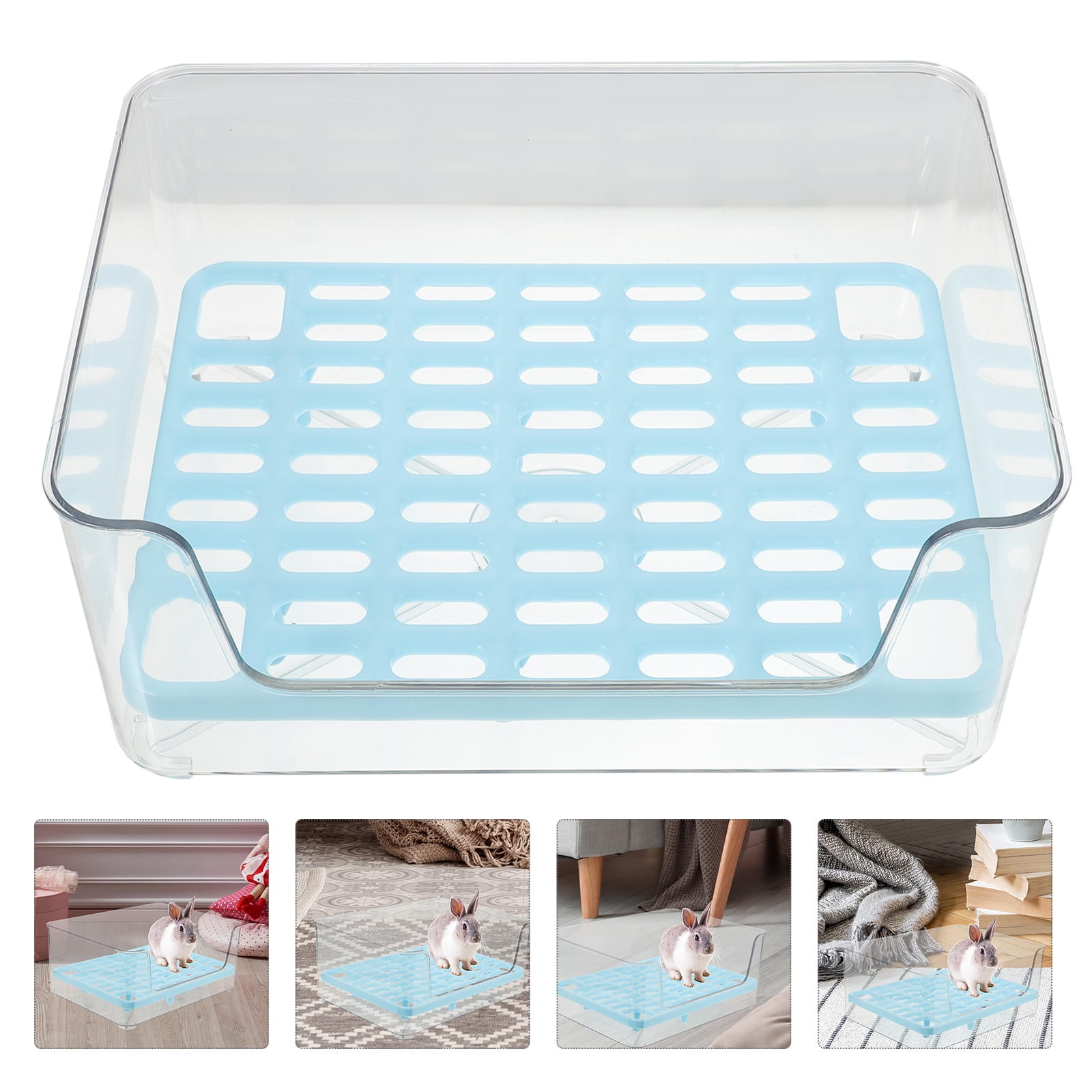 Raindrops Transparent Litter Potty Train Rabbit Urinary Tear-resistant ...