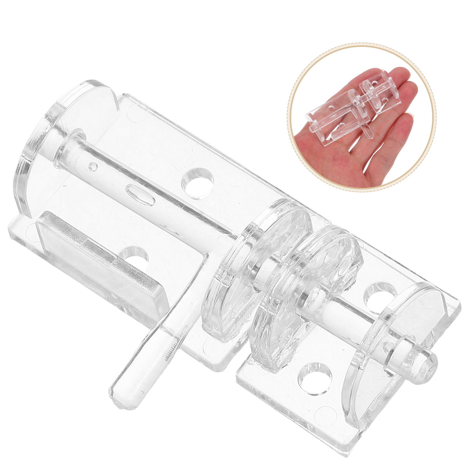 Raindrops Transparent Mini Door Latch Acrylic Lock Hasp Self-Adhesive ...