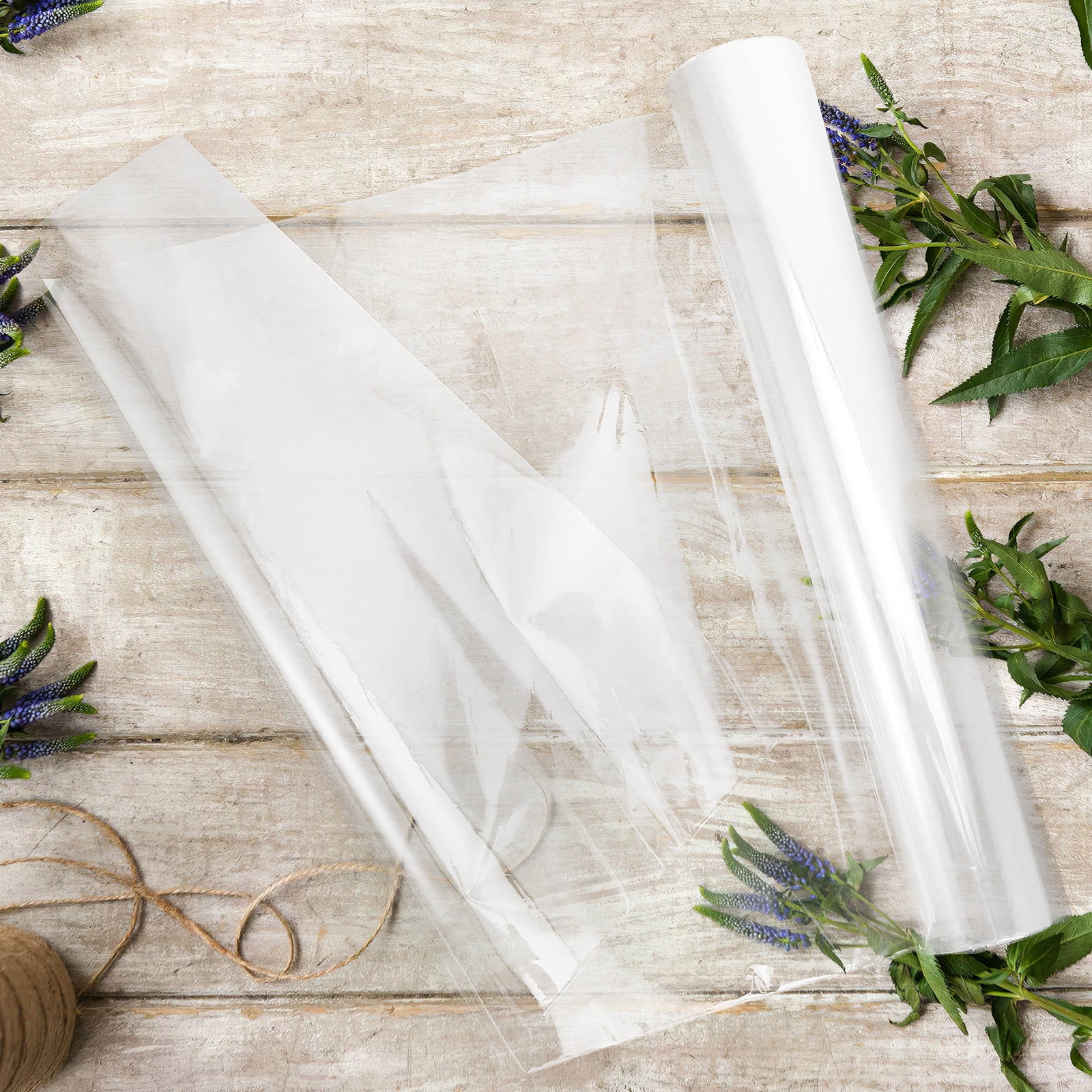 Raindrops Transparent Waterproof Floral Paper Wrap Roll for Bouquets ...