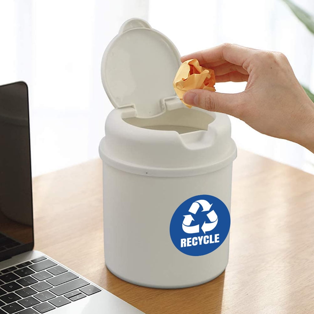 Raindrops Trash Can Recycling Stickers for Waste Sorting Decals ...