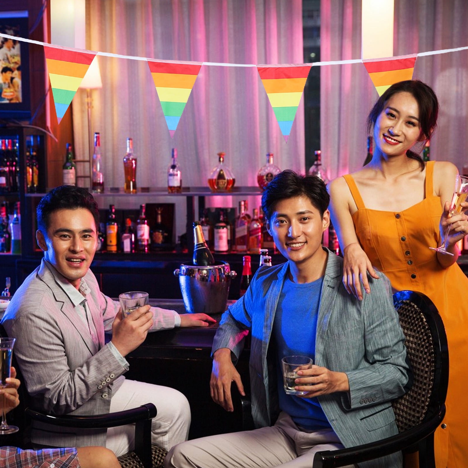 Raindrops Triangle Pennant Banner String Party Festival Decoration ...