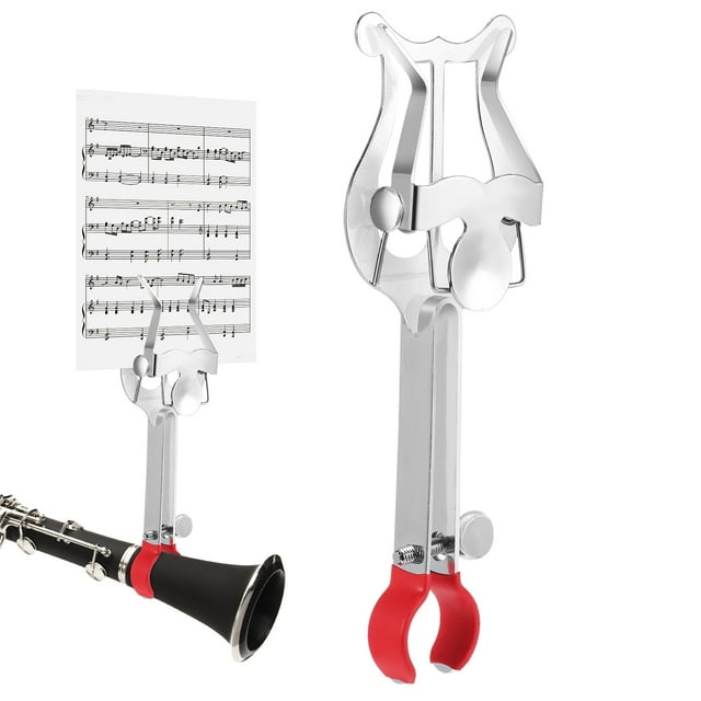 Raindrops Trumpet Marching Music Clip Flute Lyre with Flip Folder Rack ...