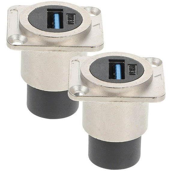 Raindrops USB Panel Mount Pass Through Connector Female To Female USB 3 ...