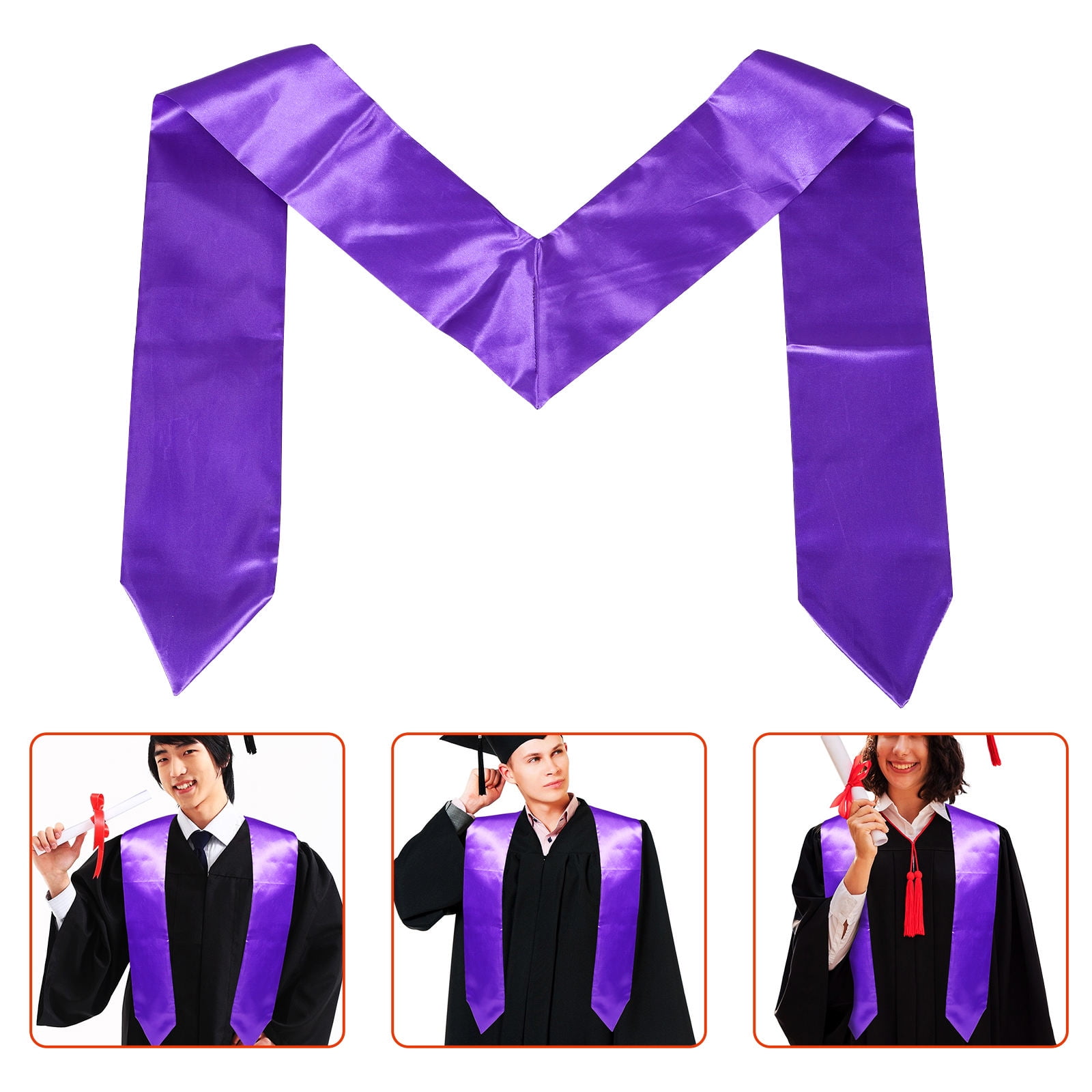 Raindrops Unisex Adult Plain Graduation Stole For Academic Graduation ...