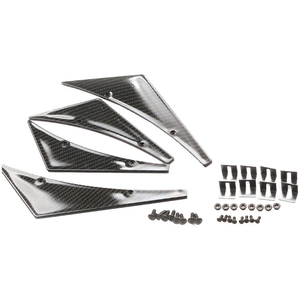 Raindrops Universal Car Front Bumper Lip Splitter Fins with Screws for ...