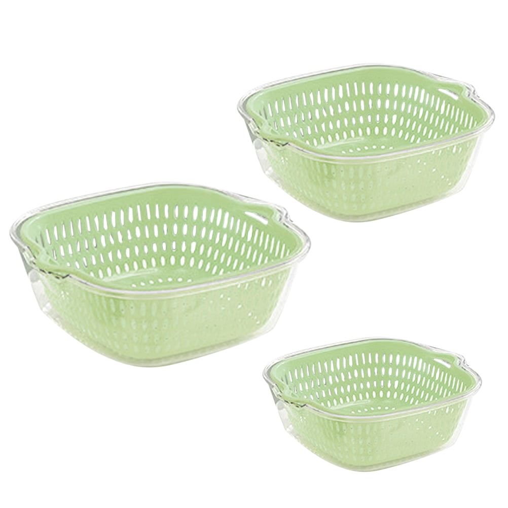 Raindrops Vegetable Strainer Basket Plastic Fruit Bucket Expandable Mop ...