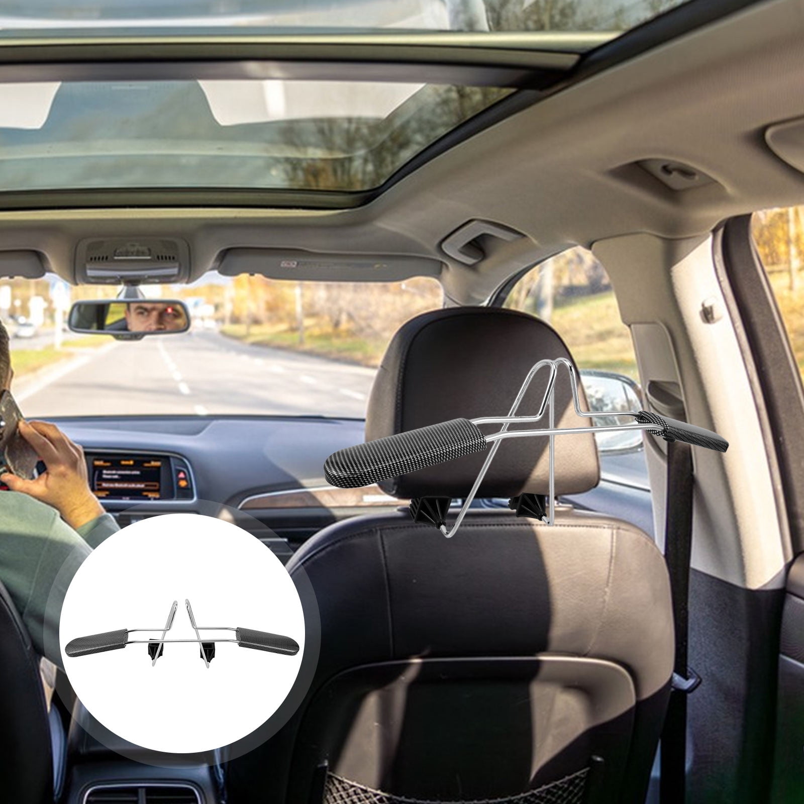 Raindrops Vehicle Headrest Clothes Hanger Clothes Rack Car Clothes ...