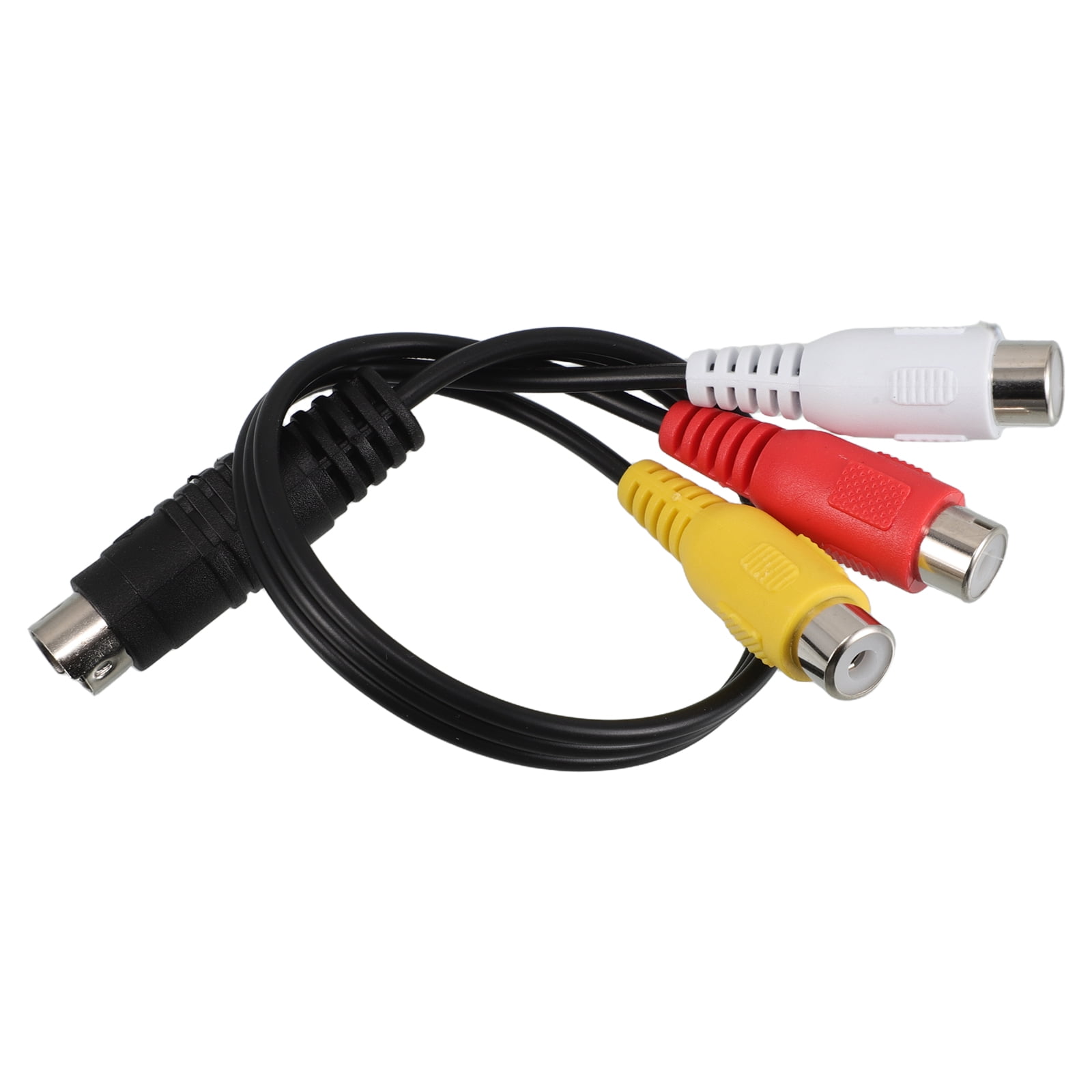 Raindrops Video Adapter Cable 4 Pin S-Video To 3 Cable Conversion Cord ...
