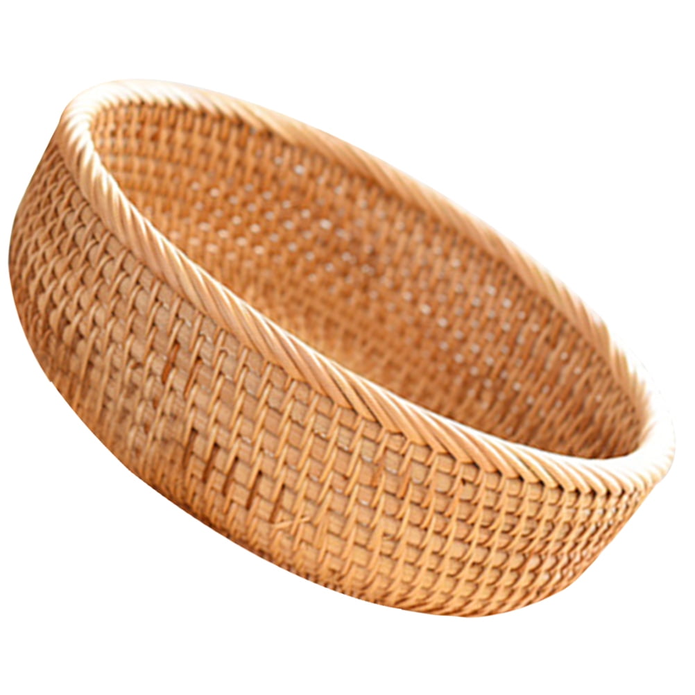 Nestingho Snacks Woven Basket Khaki 1Pcs 7.9X7.9X2.0In - Walmart.com