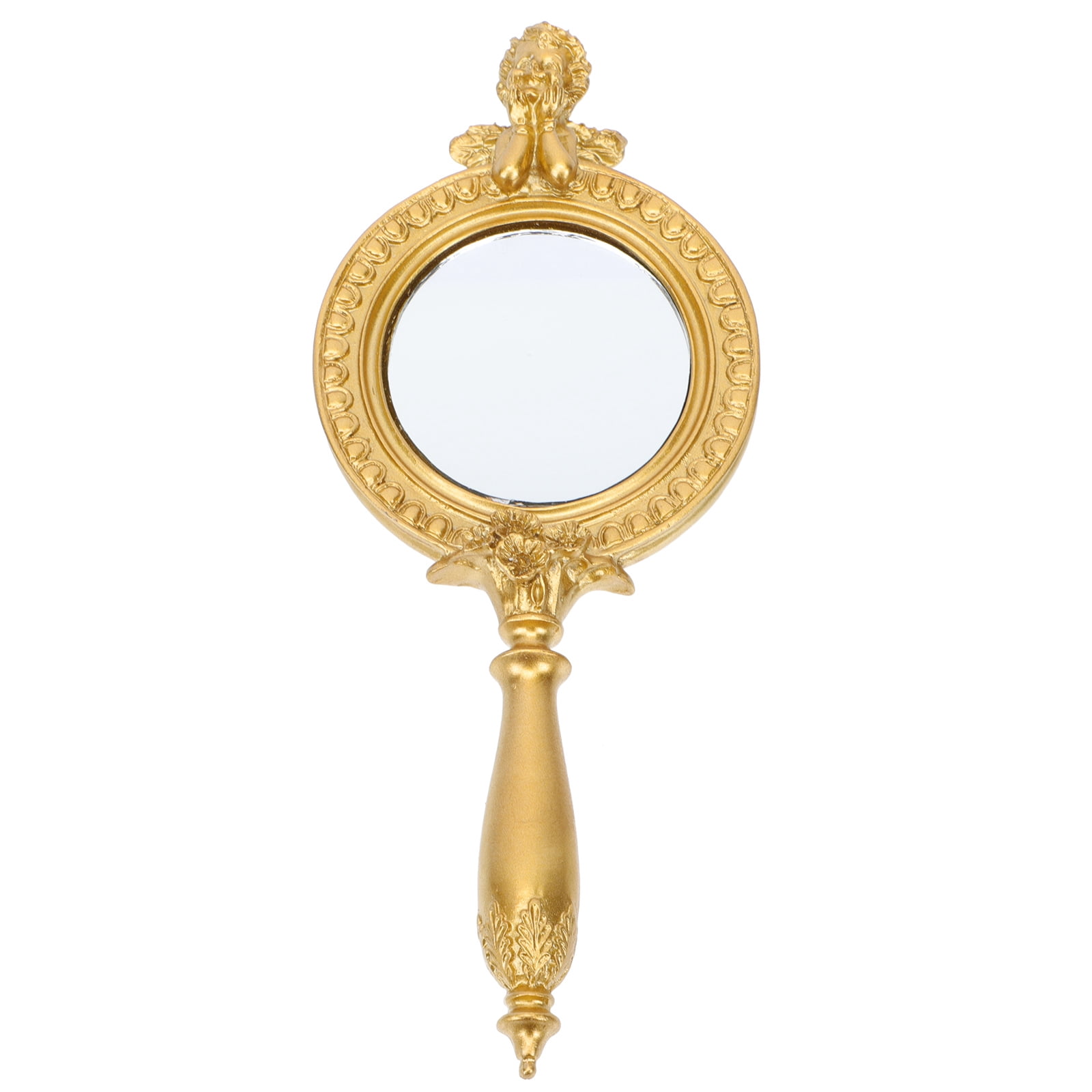 Raindrops Vintage Angel Resin Handheld Mirror Female Makeup Mirror Girl ...