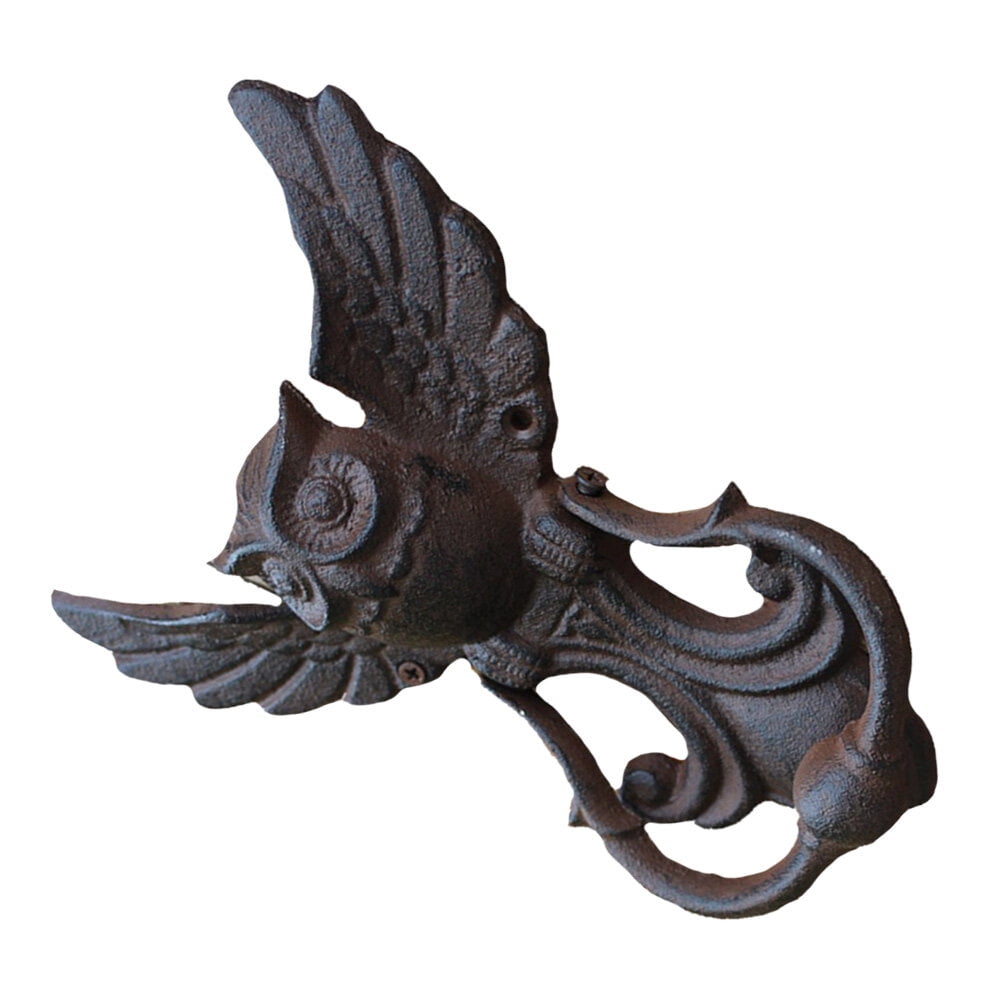 Raindrops Vintage Door Knocking Handle Owl Knocker Knockers for Front ...