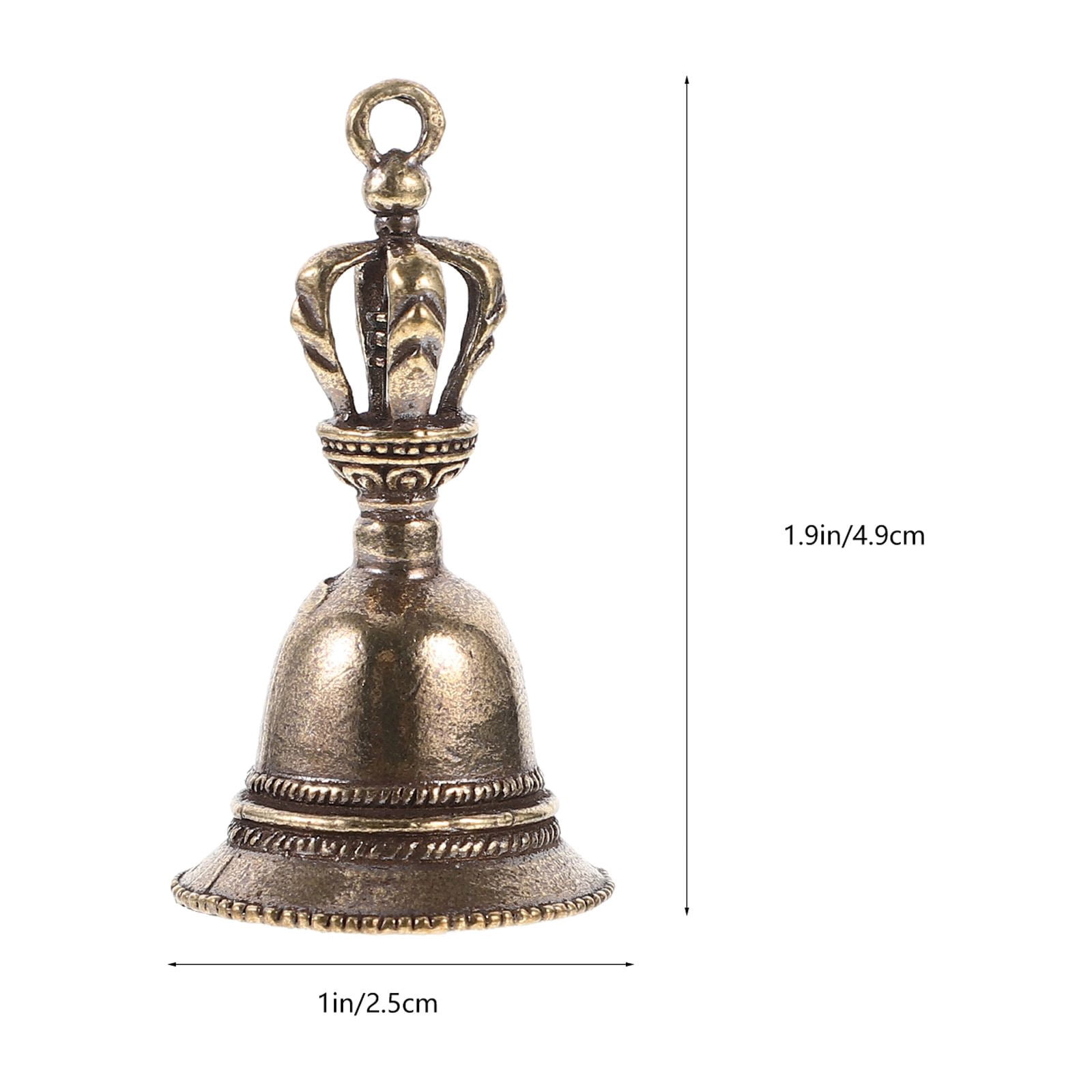 Raindrops Vintage Hand Held Bell for Festival Party Decor - 4.9x2.5x2 ...