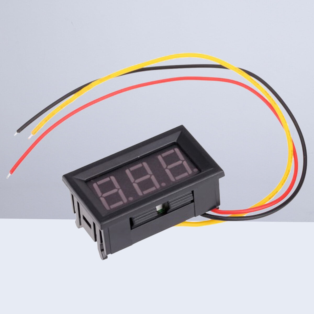 Raindrops Digital Display LCD Voltmeter Black for Dc Voltage Monitoring ...