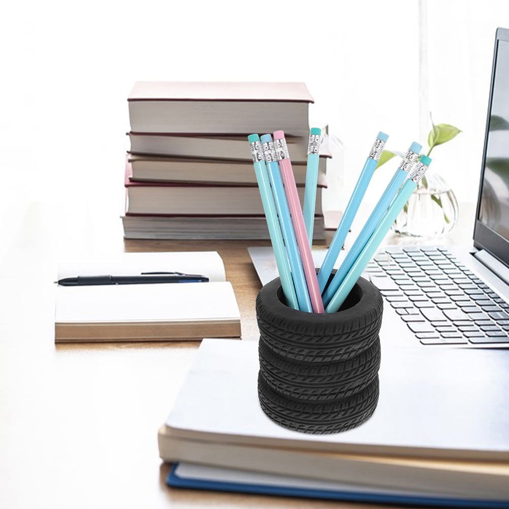 Raindrops WORGEOUS 2pcs Tire Shaped Pen Holder Office Desk Organizer ...