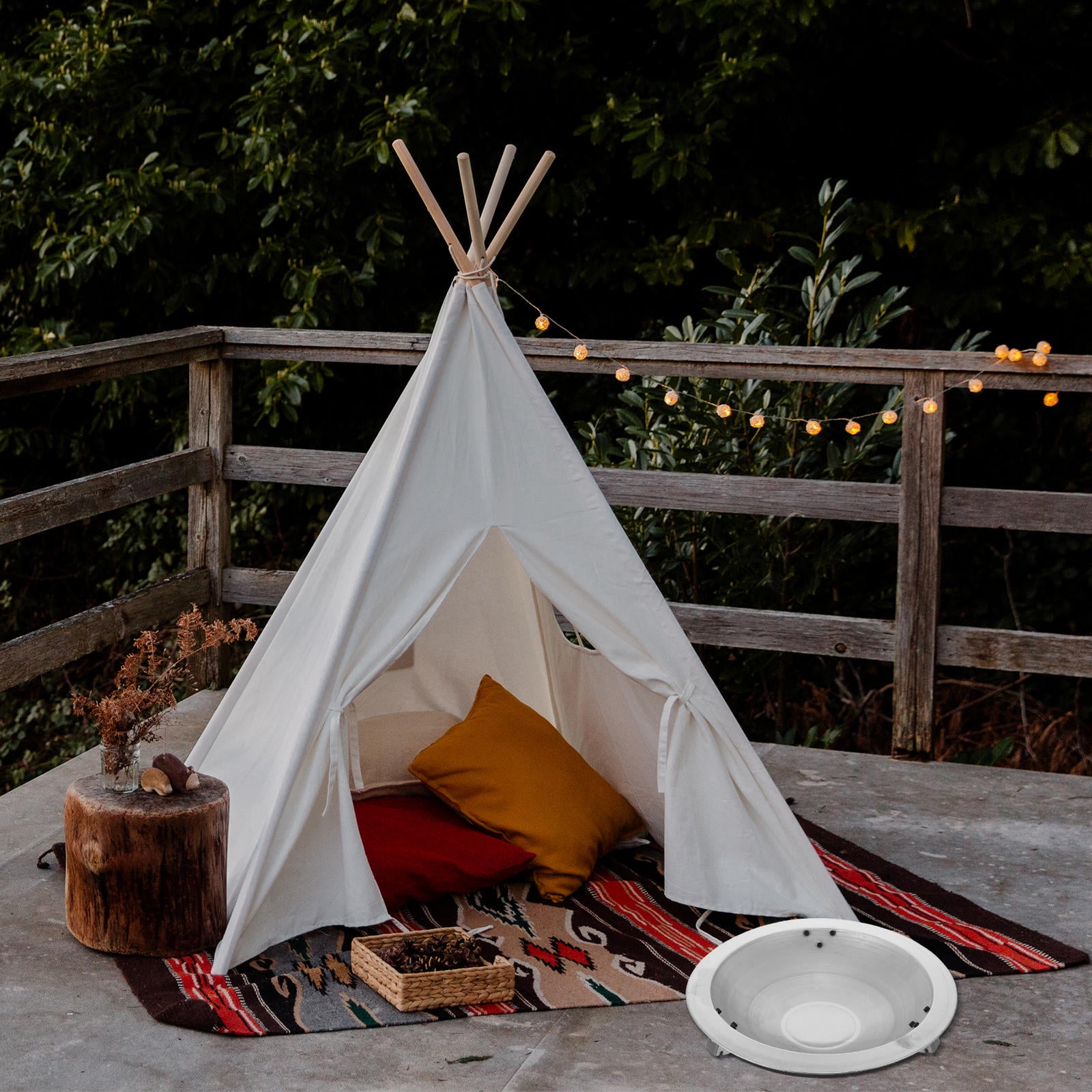 Raindrops WORGEOUS Portable Folding Steel Fire Pit with Legs ...