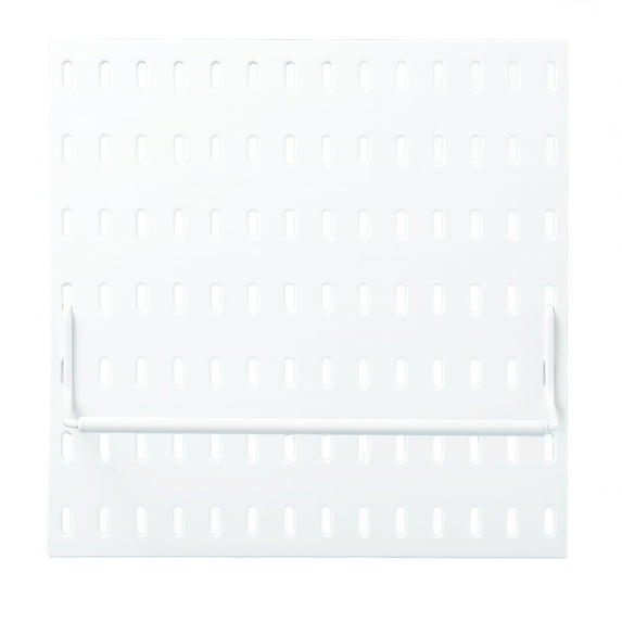 Raindrops Wall Mount Shelves 1Set 11x11in White Plastic Pegboard ...
