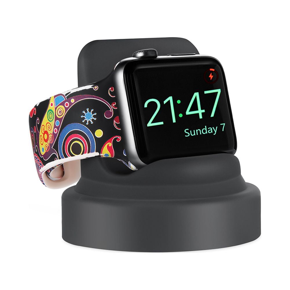 Raindrops Watch Charging Stand Cable Hole Charging Bracket Phone Holder ...