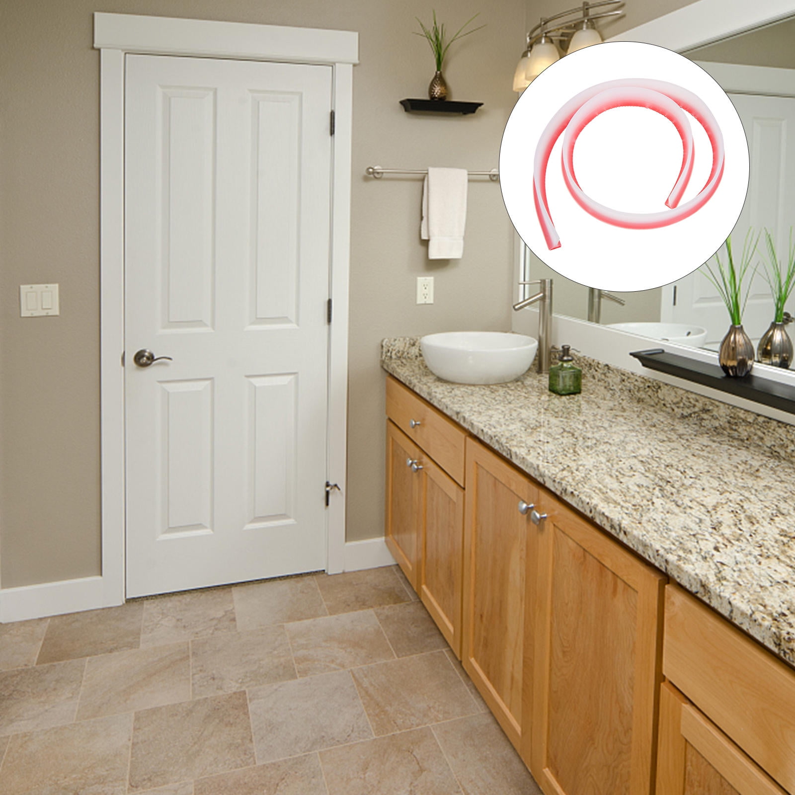 Raindrops Water Barrier Toilet Caulk Tape Sticky Seal for Bathroom ...