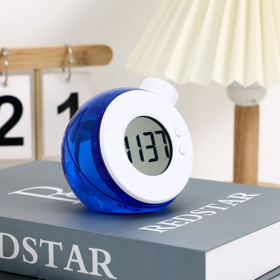 Raindrops Water Energy Clock Bathroom Mini Waterproof Alarm Digital ...