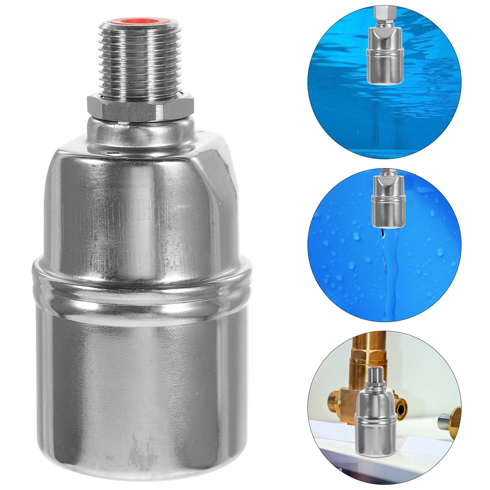 Raindrops Water Floating Valve 1/2 Inch Stainless Steel Water Valve Top ...